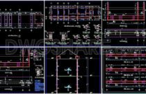 6 Floors Hospital Building Elevations AutoCAD File DWG