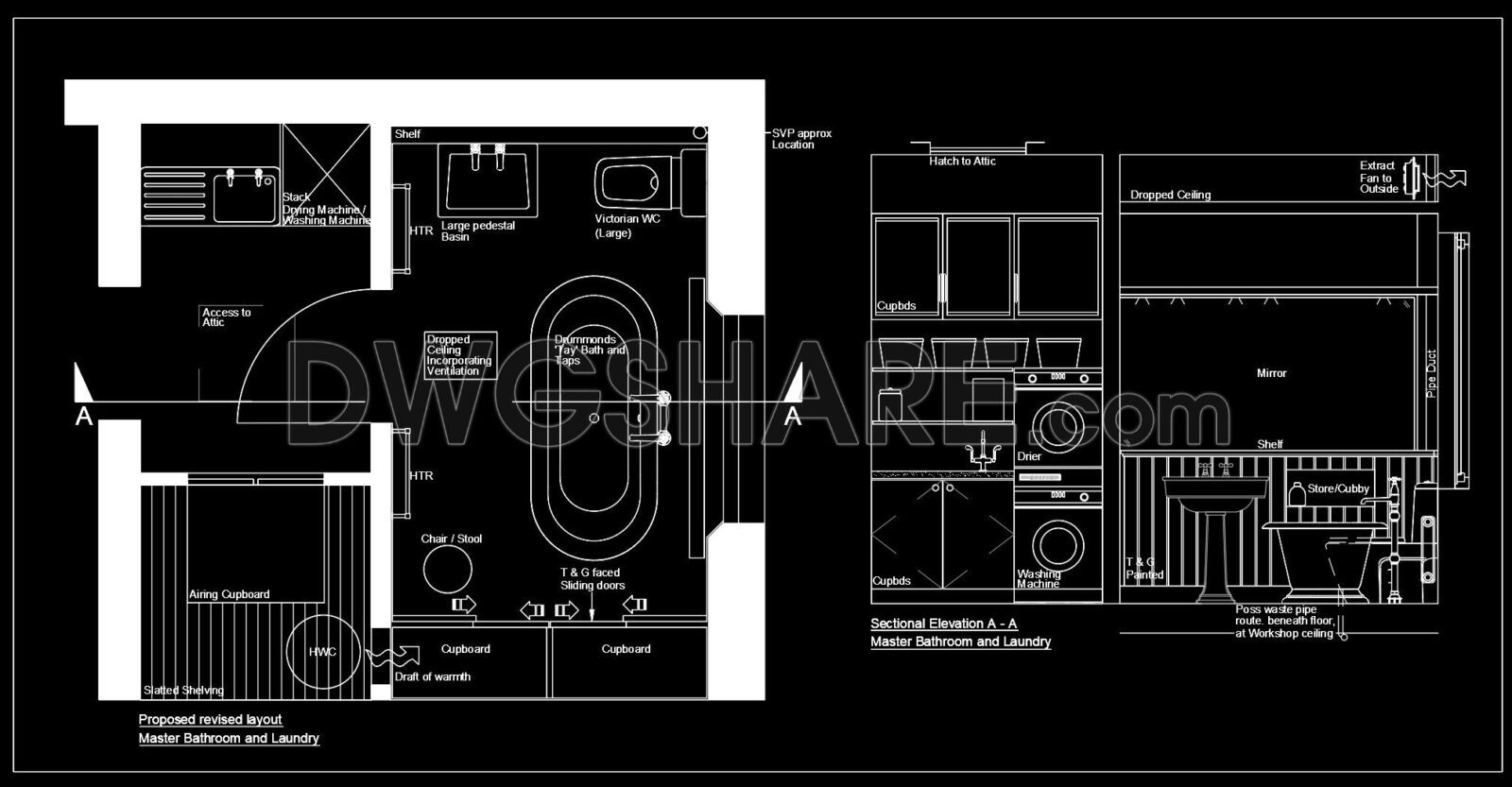 343. Free download of a detailed CAD design drawing of a master ...