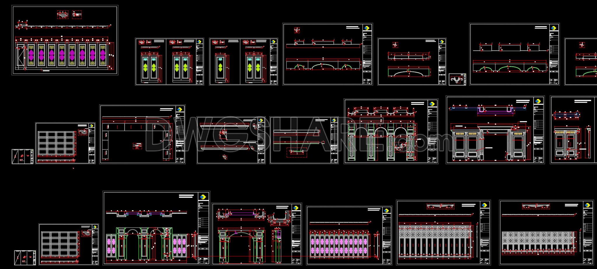 379. Download detailed construction drawings of wooden wall cladding ...