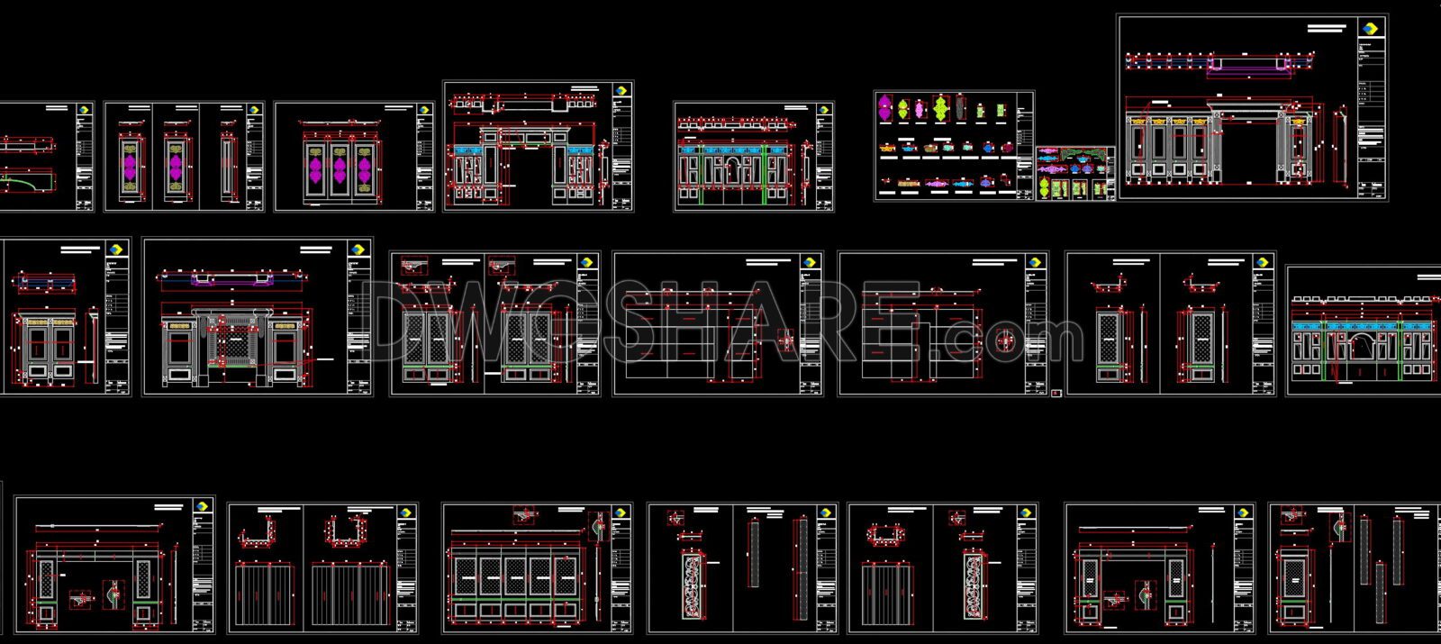 379. Download detailed construction drawings of wooden wall cladding ...