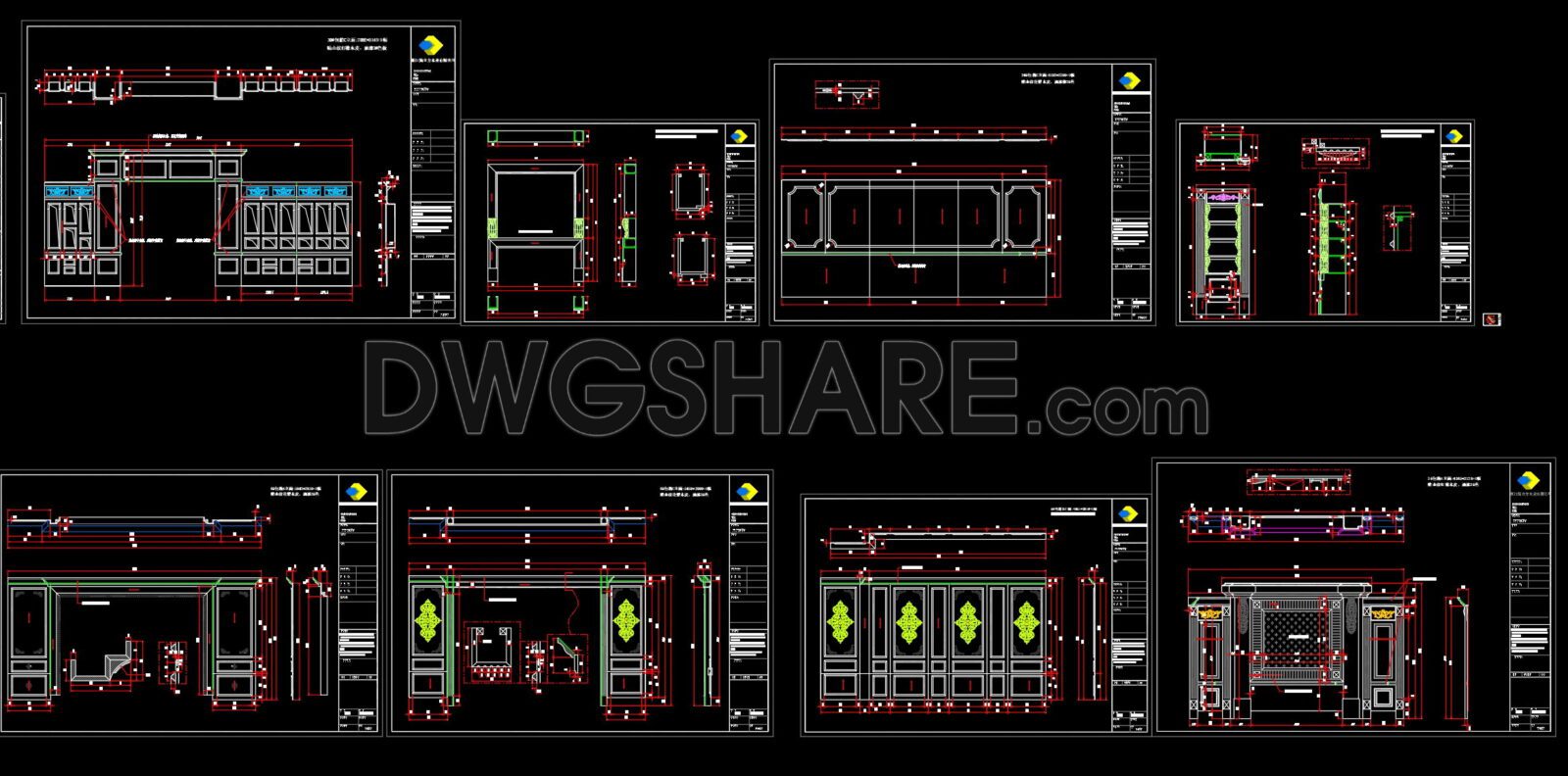 379. Download detailed construction drawings of wooden wall cladding ...