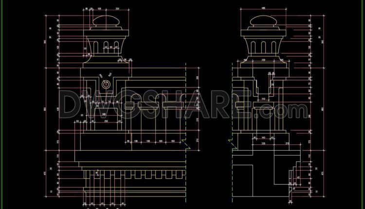 384. Download Of Cad Drawings Of European Classical Architectural ...