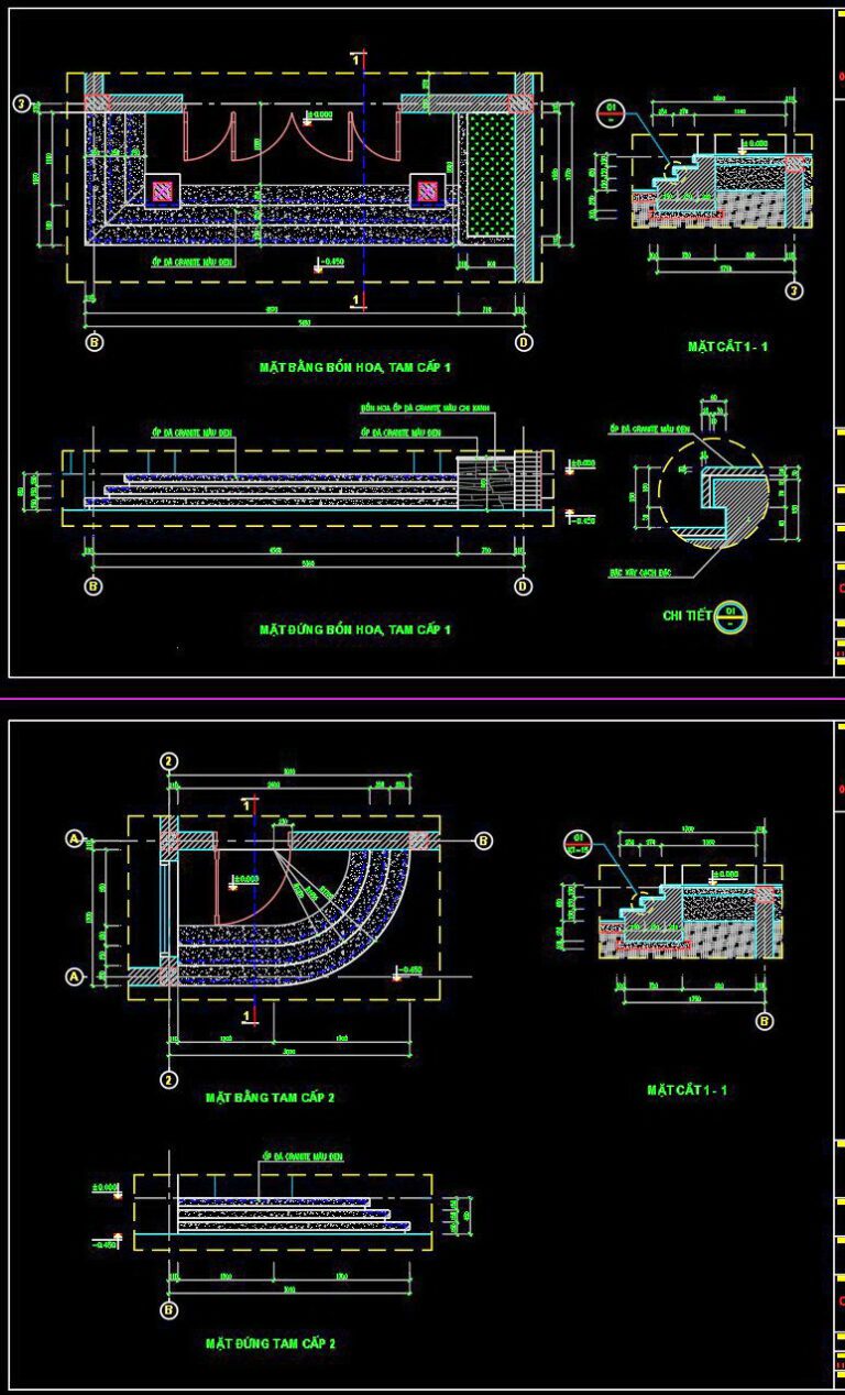 390. CAD detailed drawings of facade elements and balcony details for ...