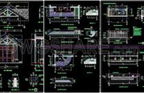 360. Free CAD Drawing Modern Console Table Design