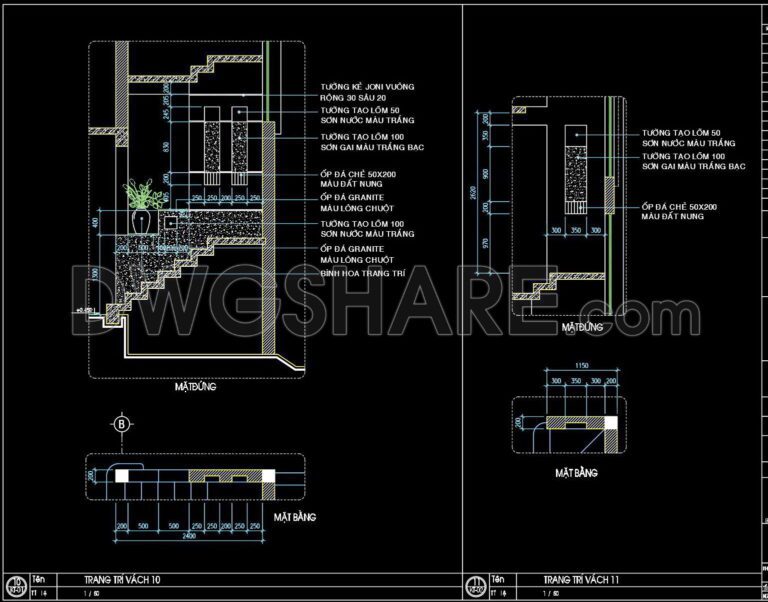 391. Free Download of CAD Detailed Drawings for Interior Wall ...