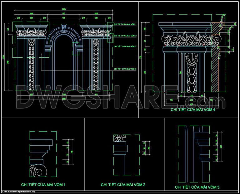 418. Free download of CAD drawings of European classical architectural ...