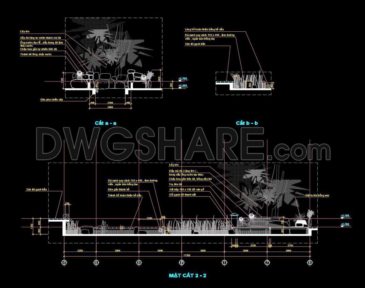 46. Free download of CAD drawings for the Net Viet coffee shop floor ...