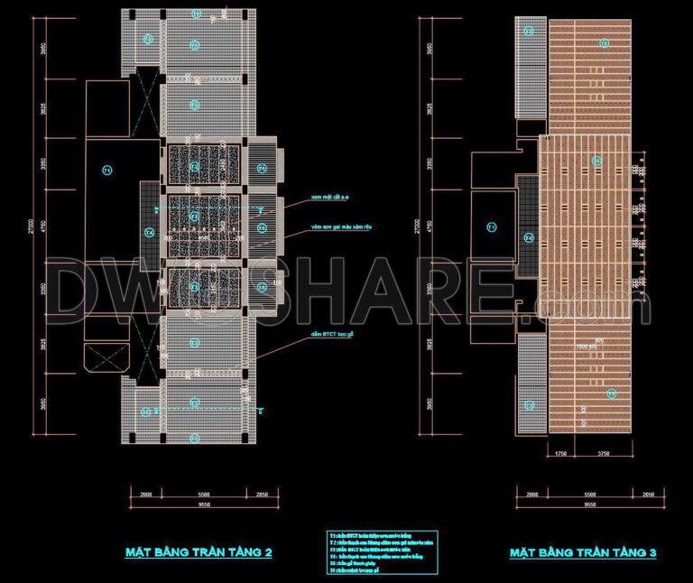 46. Free download of CAD drawings for the Net Viet coffee shop floor ...