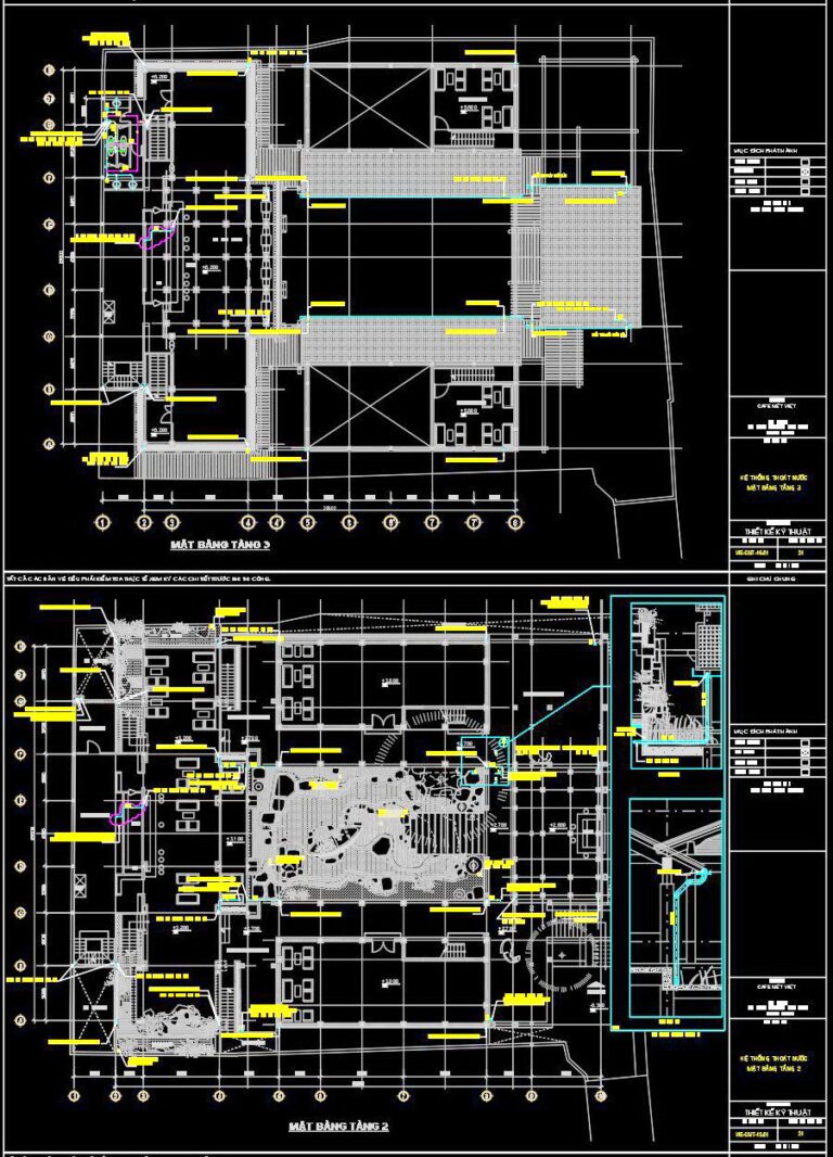 46. Free download of CAD drawings for the Net Viet coffee shop floor ...