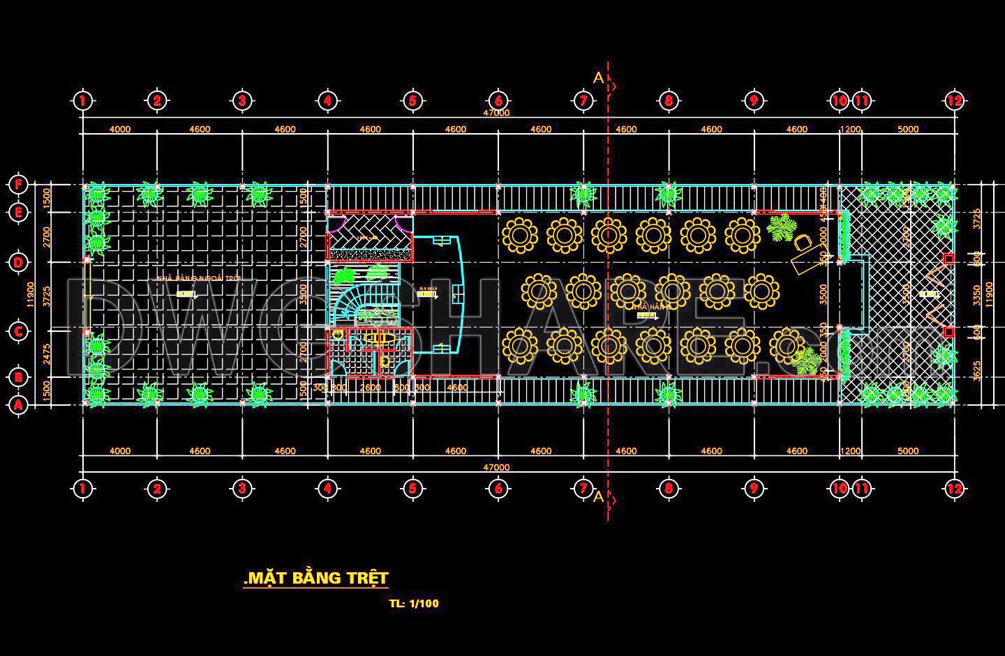 47. Free Download Of Cad Floor Plan Design For A 560m² Wedding ...