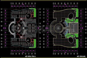 48. Free download of CAD floor plan design for an 860m2 restaurant
