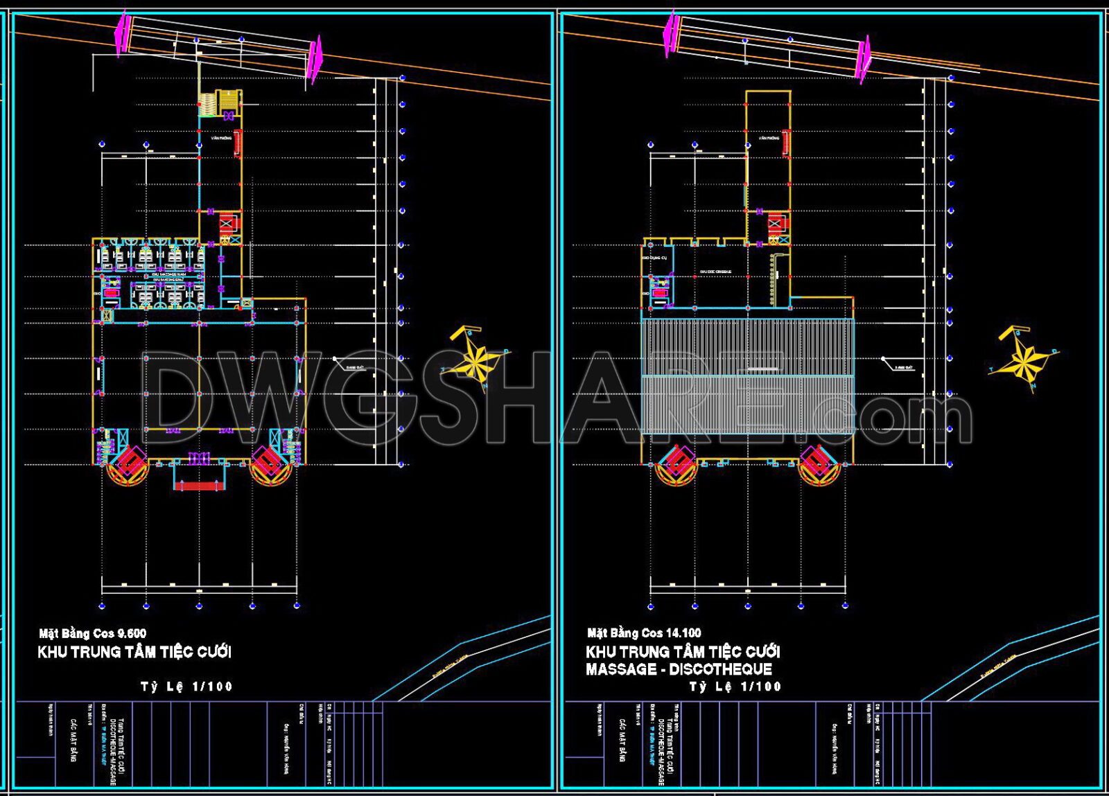 49. Free Download of CAD Floor Plan Design for a 3800m2 Wedding Restaurant
