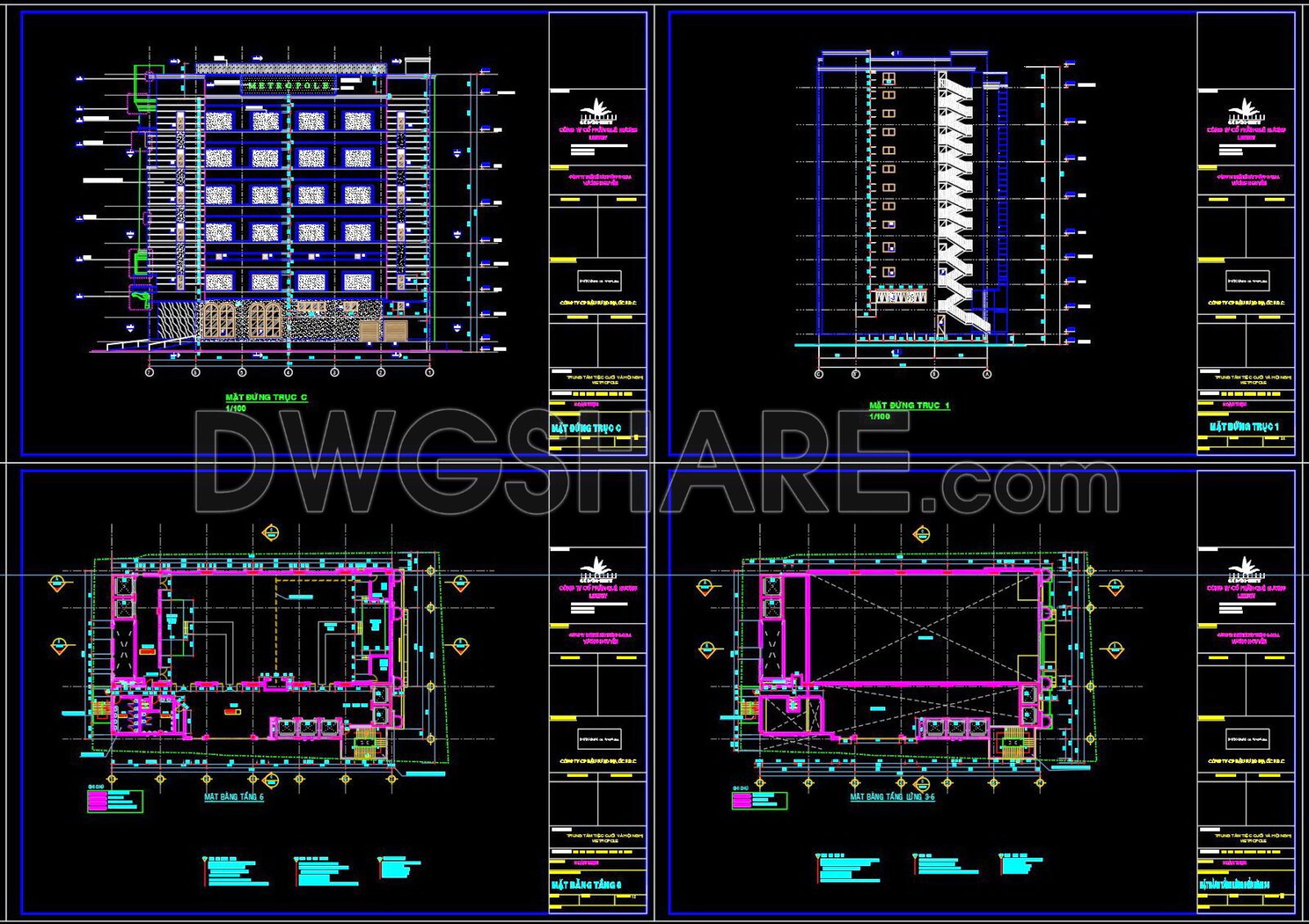 50. Free Download of CAD Floor Plan Design for a 1200m2 Wedding Restaurant