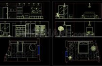 49. Free Download of CAD Blocks for Bedroom Floor Plans and Elevations