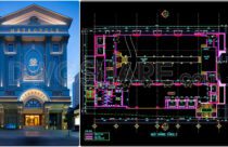 19.Wedding Hall Layout Plan and Elevations CAD