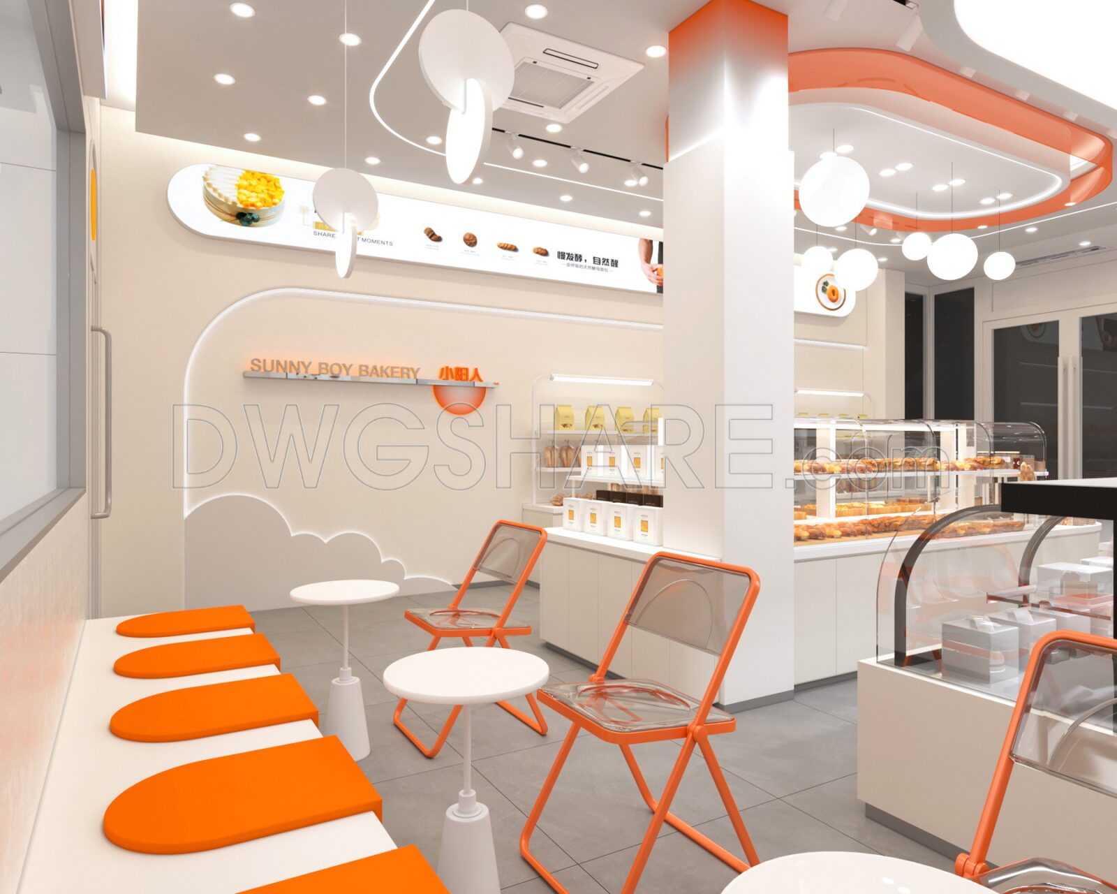 51. Download CAD Drawings for Interior Construction Design of an 80m2 ...