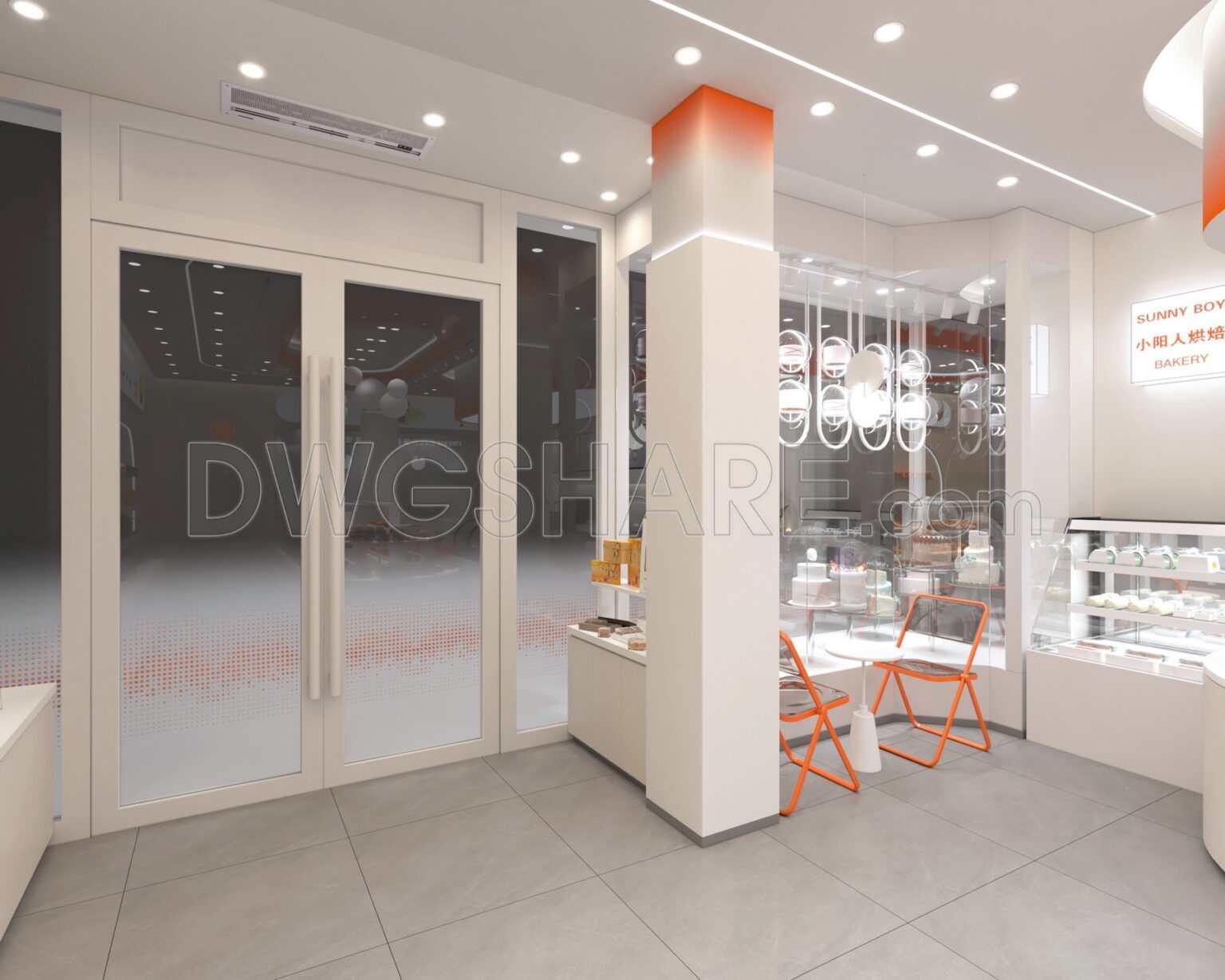 51. Download CAD Drawings for Interior Construction Design of an 80m2 ...