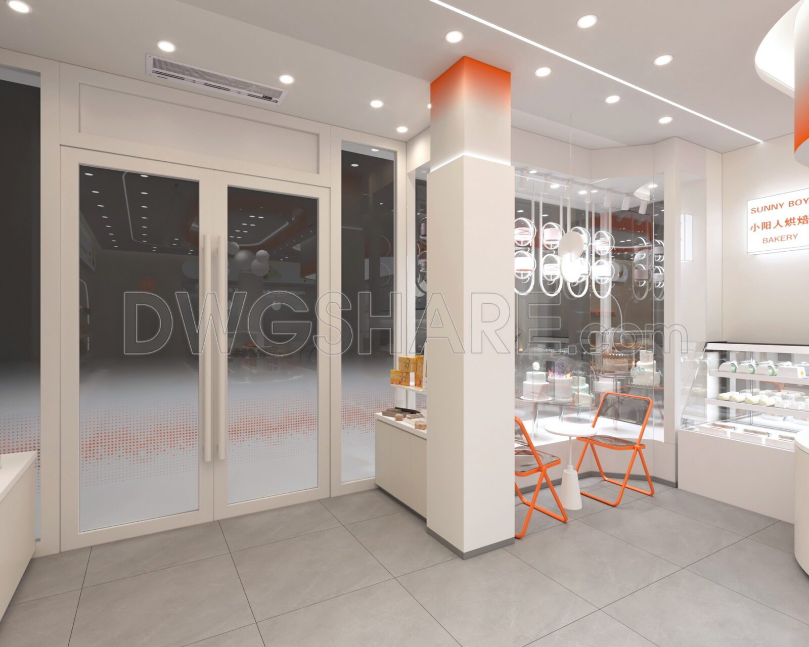 51. Download CAD Drawings for Interior Construction Design of an 80m2 ...