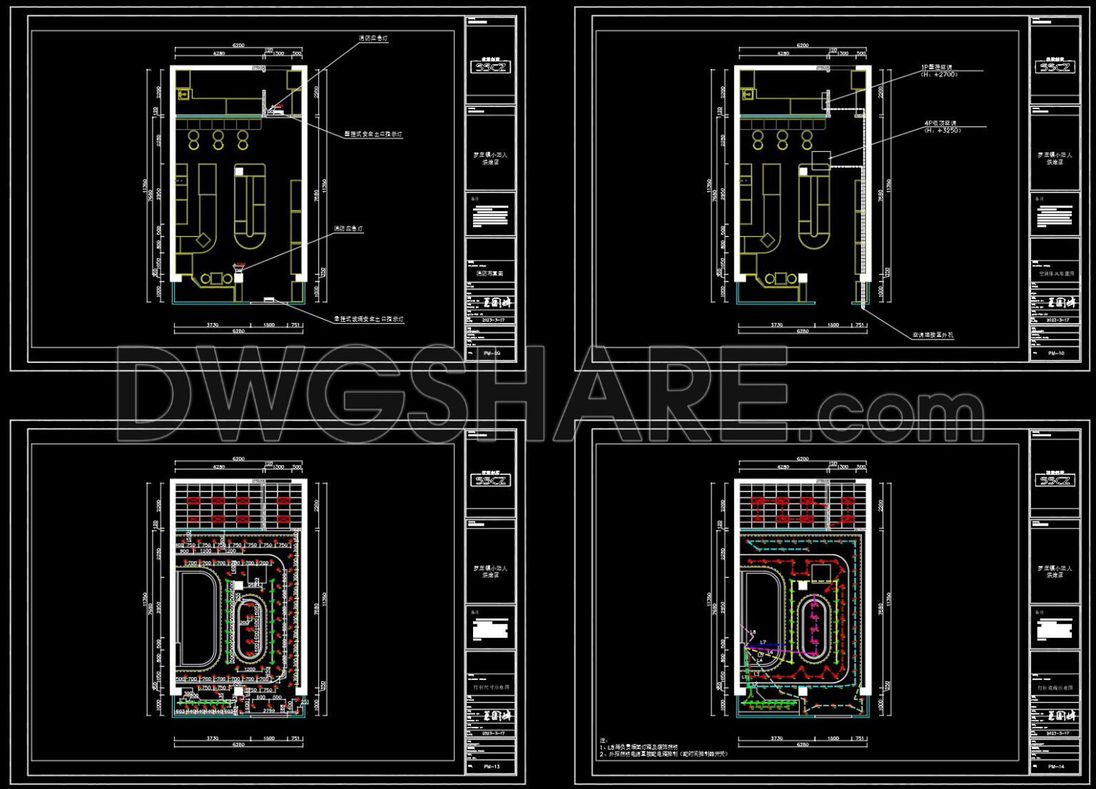51. Download CAD Drawings for Interior Construction Design of an 80m2 ...