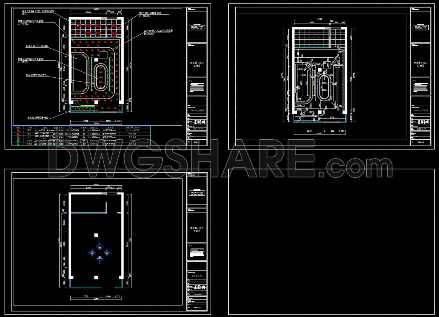 51. Download CAD Drawings for Interior Construction Design of an 80m2 ...