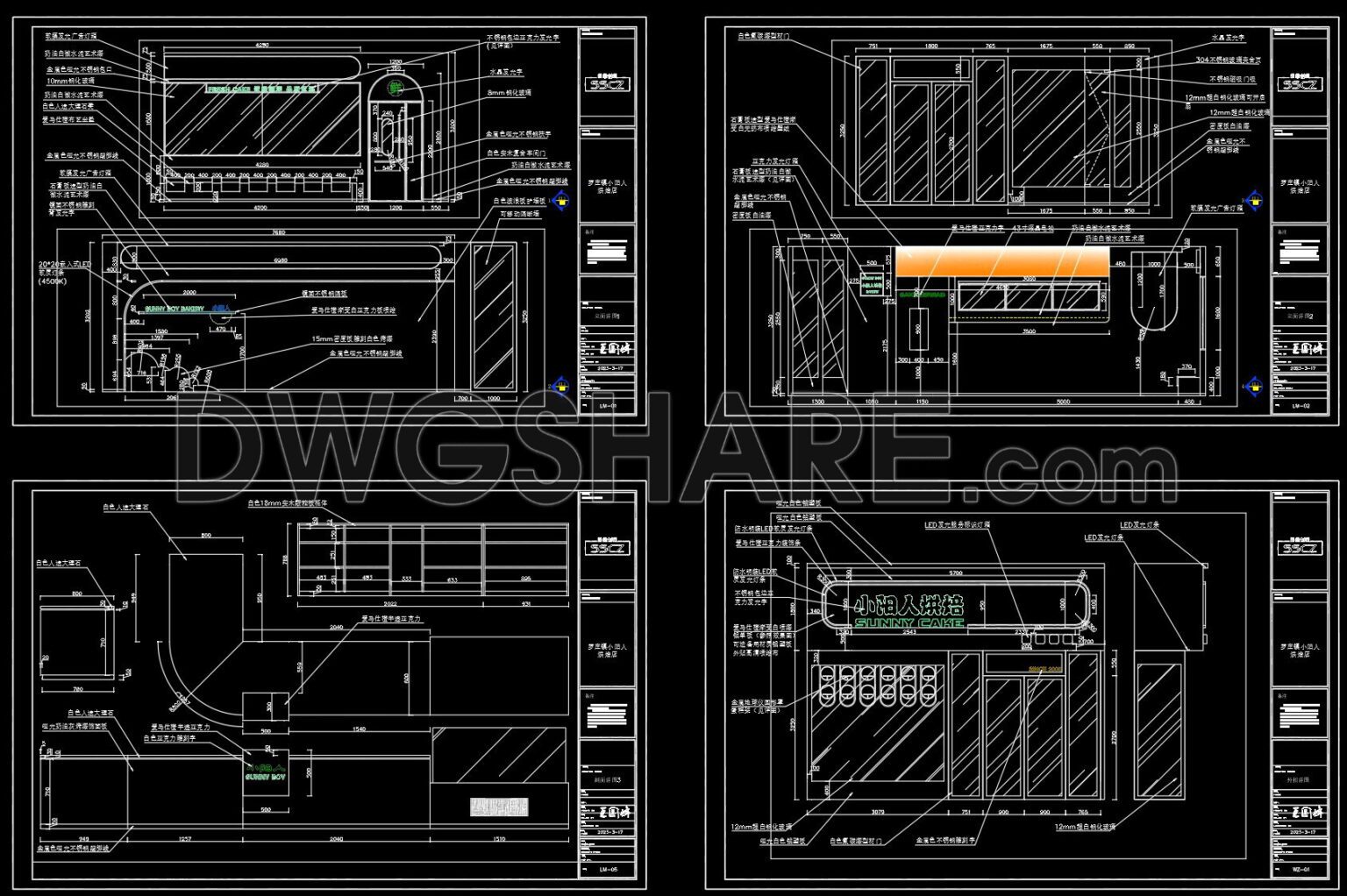 51. Download CAD Drawings for Interior Construction Design of an 80m2 ...