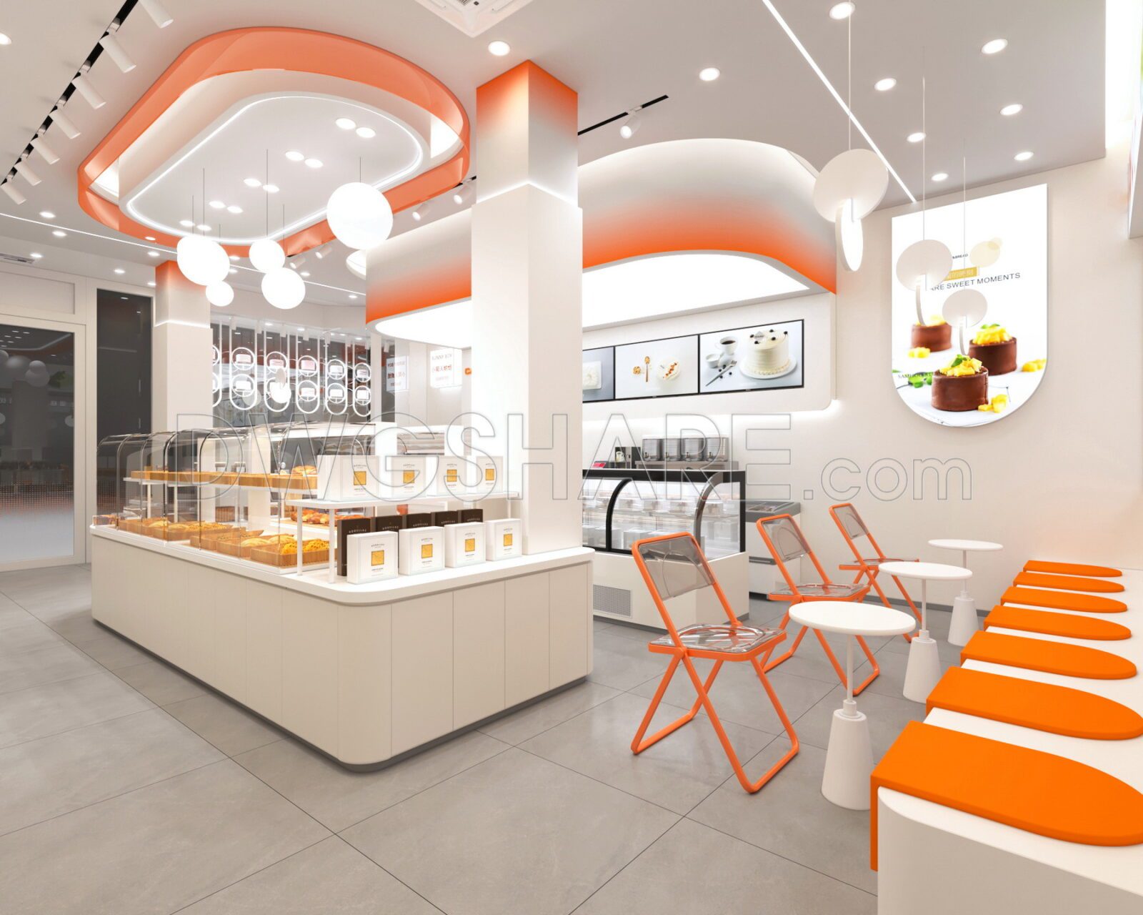 51. Download CAD Drawings for Interior Construction Design of an 80m2 ...