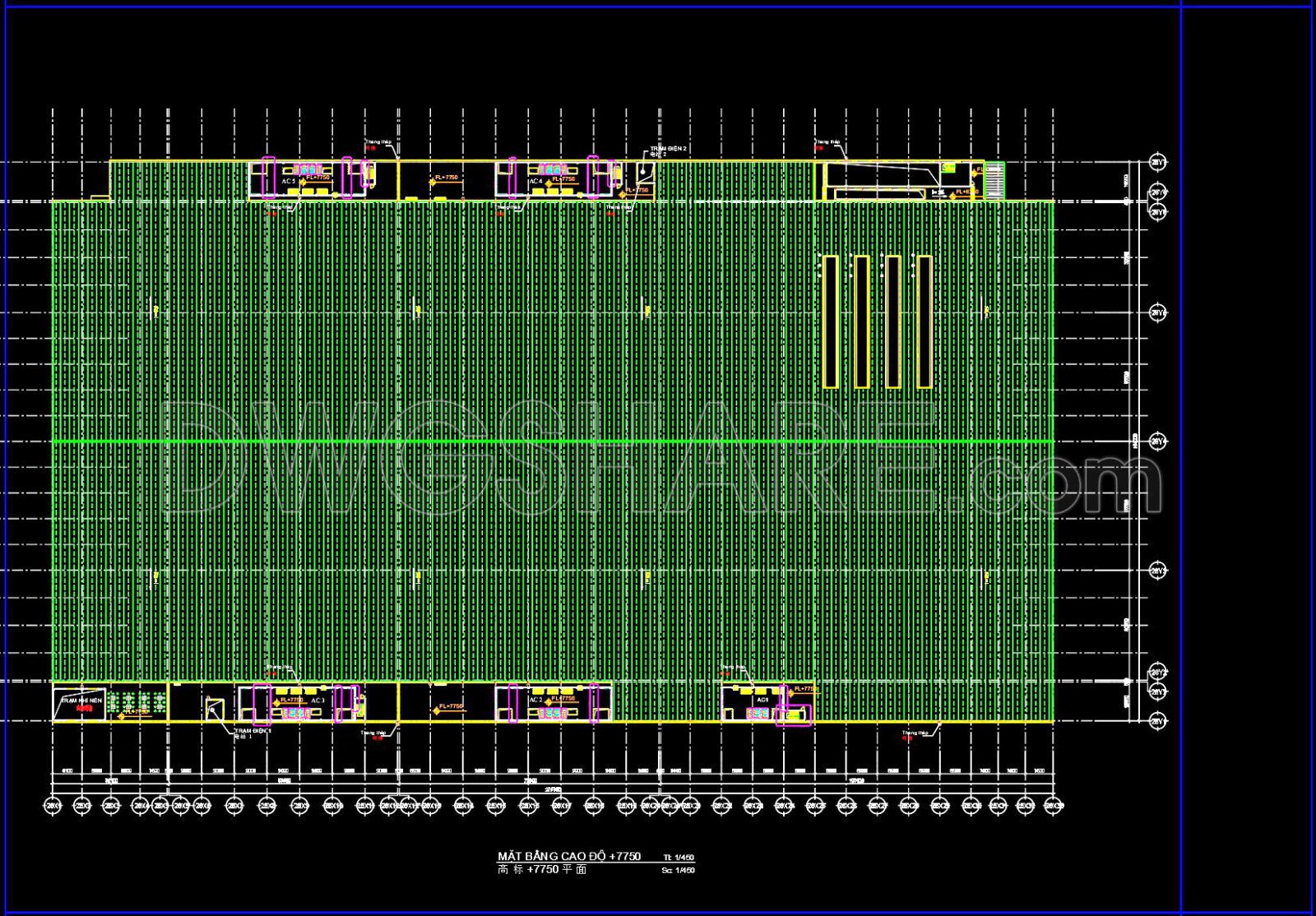 53. Free download of CAD floor plan drawings for a factory with ...