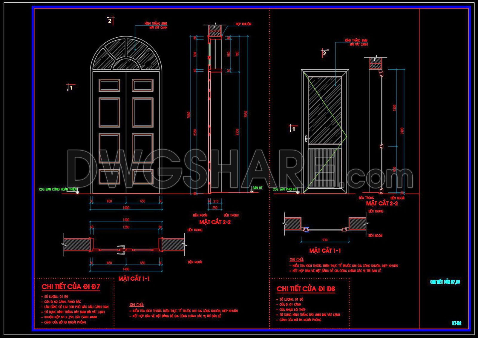 650. Detailed CAD Drawings Of Doors, Windows For Download