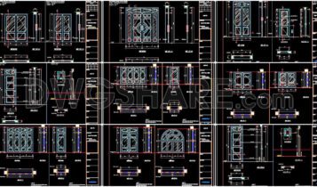 17. CAD drawings of a high-rise residential apartment project with a ...