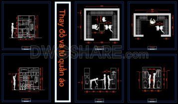 Dressing Room Archives - Free Cad Blocks, download DWG models for ...