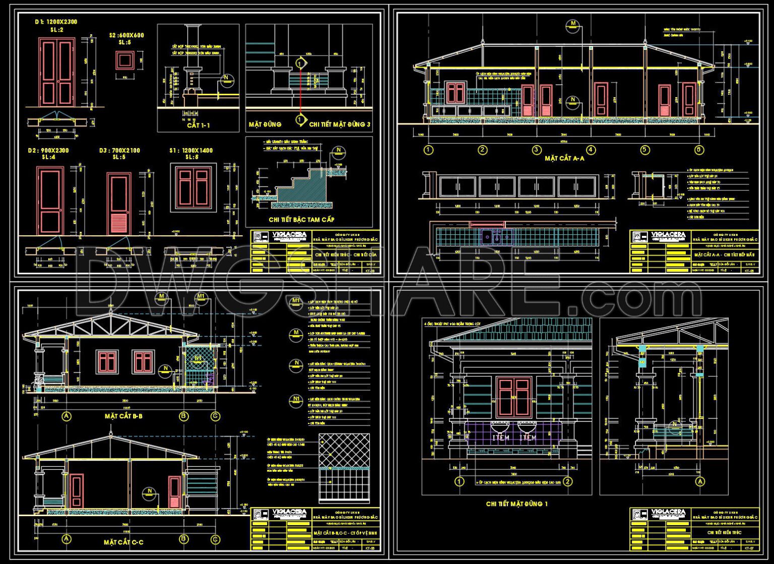 71. Download CAD construction technical drawings for a staff dormitory ...