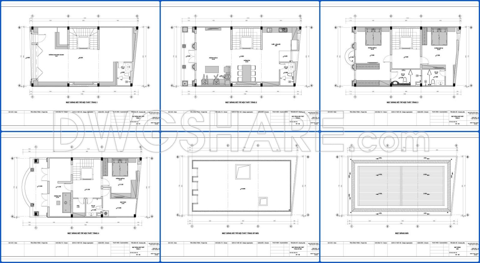 758. Free Download Architectural PDF Drawings for a 3-Story European Classic Style House ...