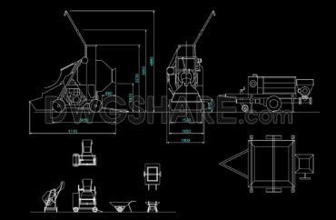 90. Free Download of CAD Drawings for Concrete equipment