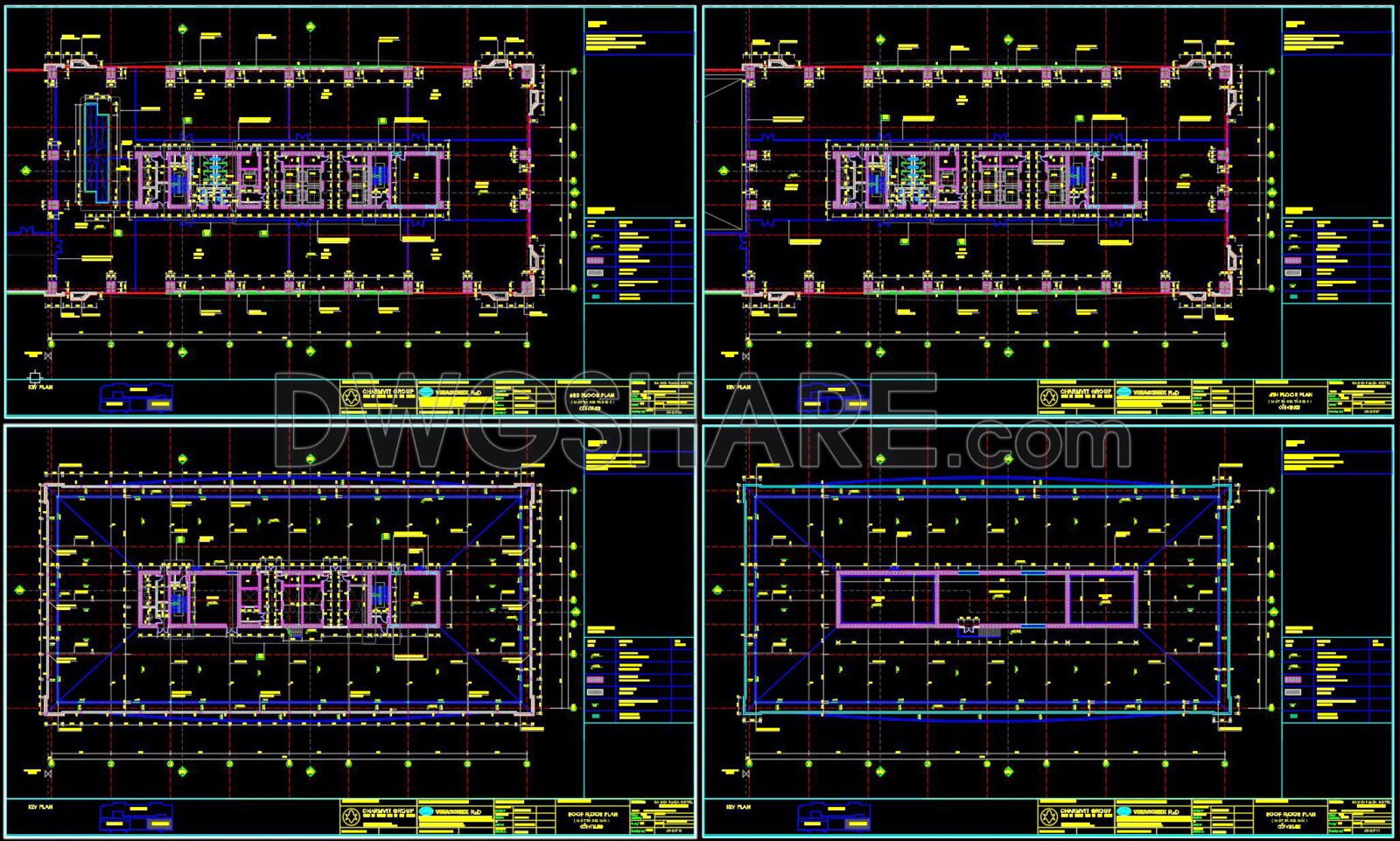 103. Free Download of Typical Floor Plan CAD Drawing – HANOI PLAZA ...