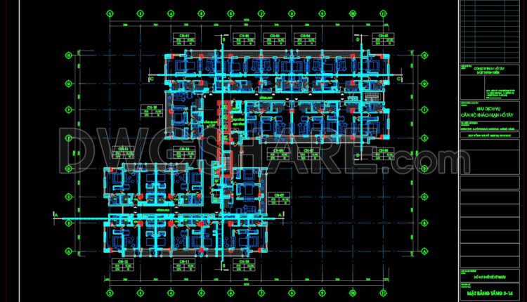 108. Download Free Cad Floor Plan Of A 5-star Hotel With A 4600m2 Area ...