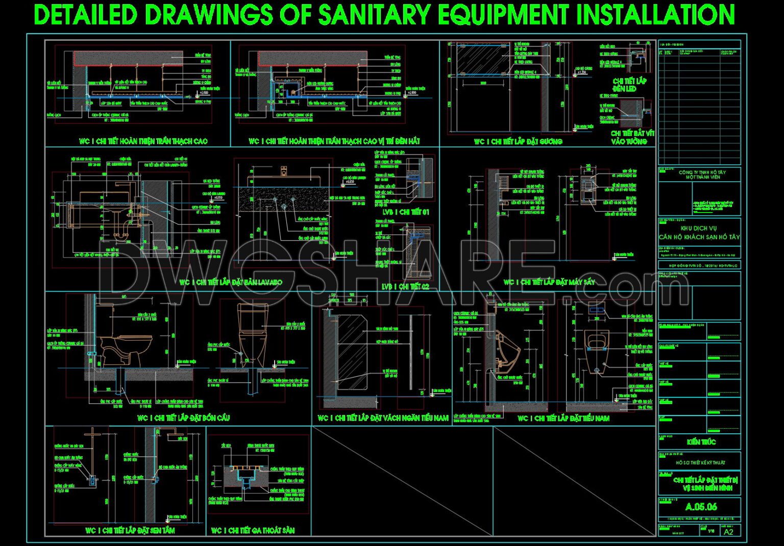 108. Download Free CAD Floor Plan of a 5-Star Hotel with a 4600m2 Area