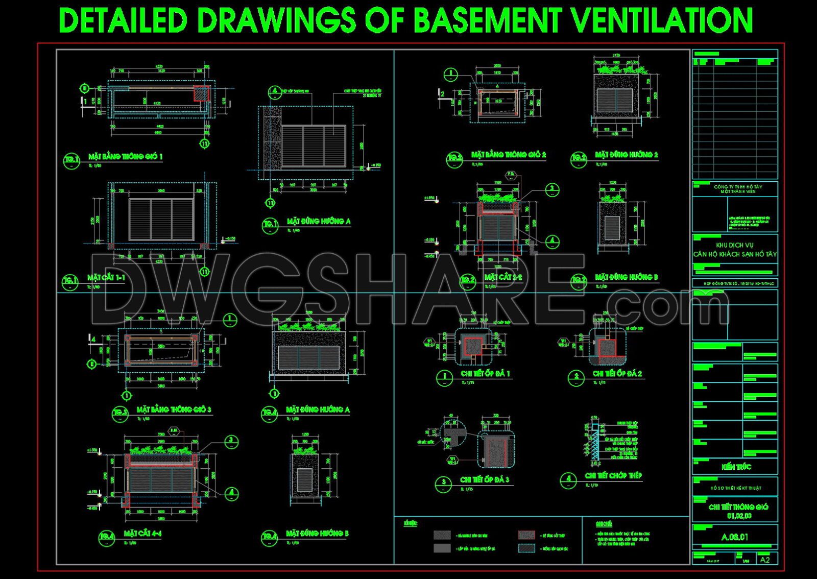 108. Download Free CAD Floor Plan of a 5-Star Hotel with a 4600m2 Area