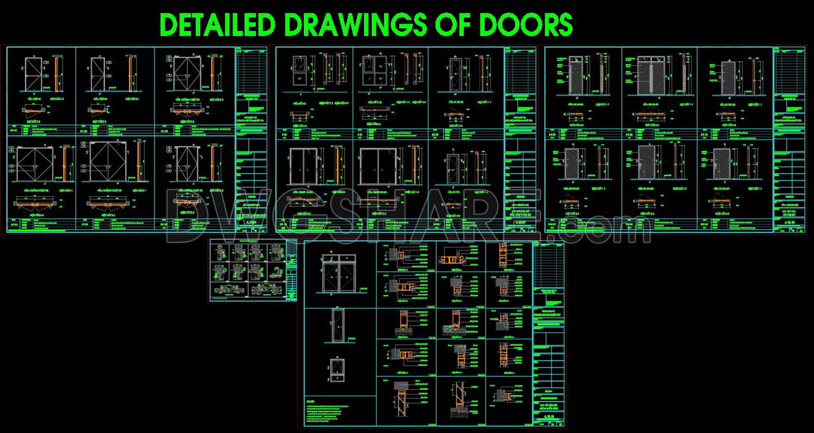 108. Download Free CAD Floor Plan of a 5-Star Hotel with a 4600m2 Area