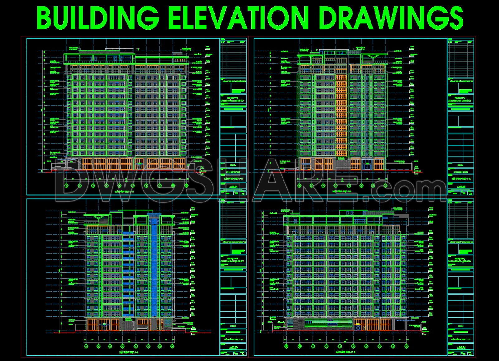 108. Download Free CAD Floor Plan of a 5-Star Hotel with a 4600m2 Area
