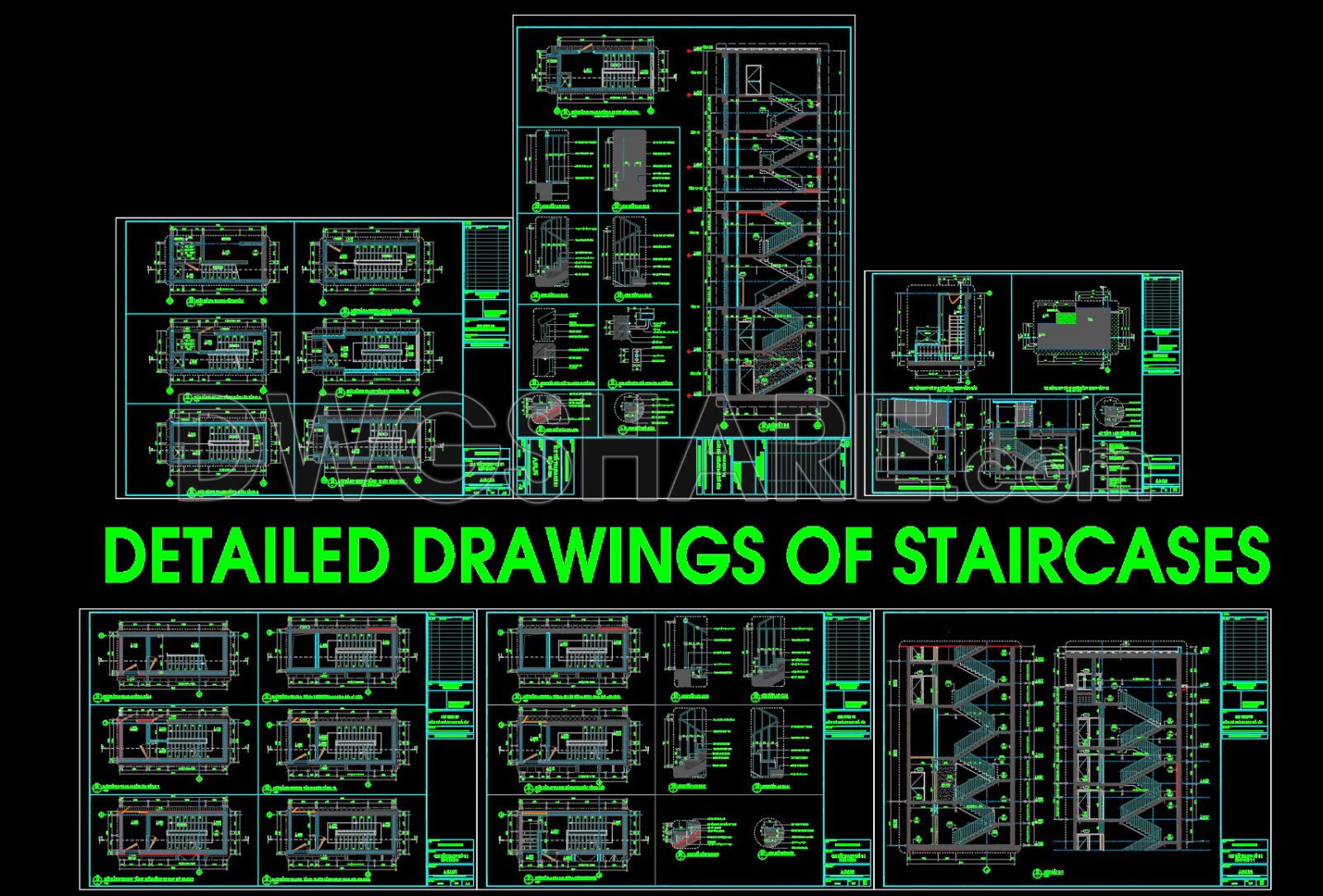 108. Download Free CAD Floor Plan of a 5-Star Hotel with a 4600m2 Area