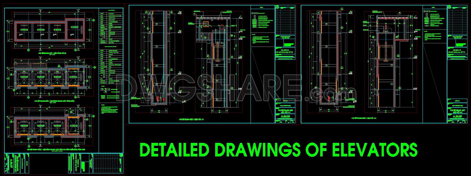 108. Download Free CAD Floor Plan of a 5-Star Hotel with a 4600m2 Area