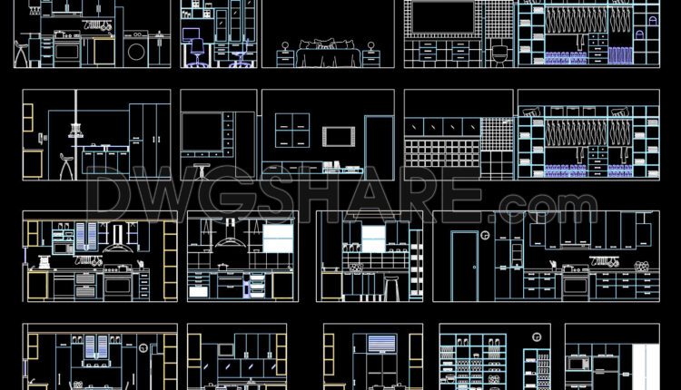 125. Free Download Of Cad Section Drawings Of Residential Interior ...