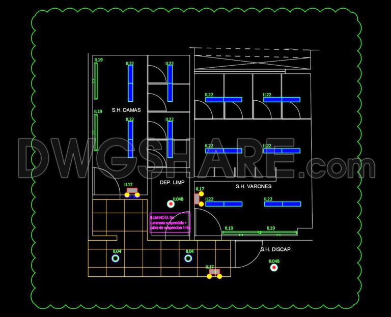 14. Download detailed CAD drawing of the public parking lot