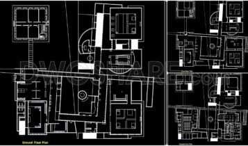 Free Drawing in Autocad: Museums CAD Blocks for format DWG