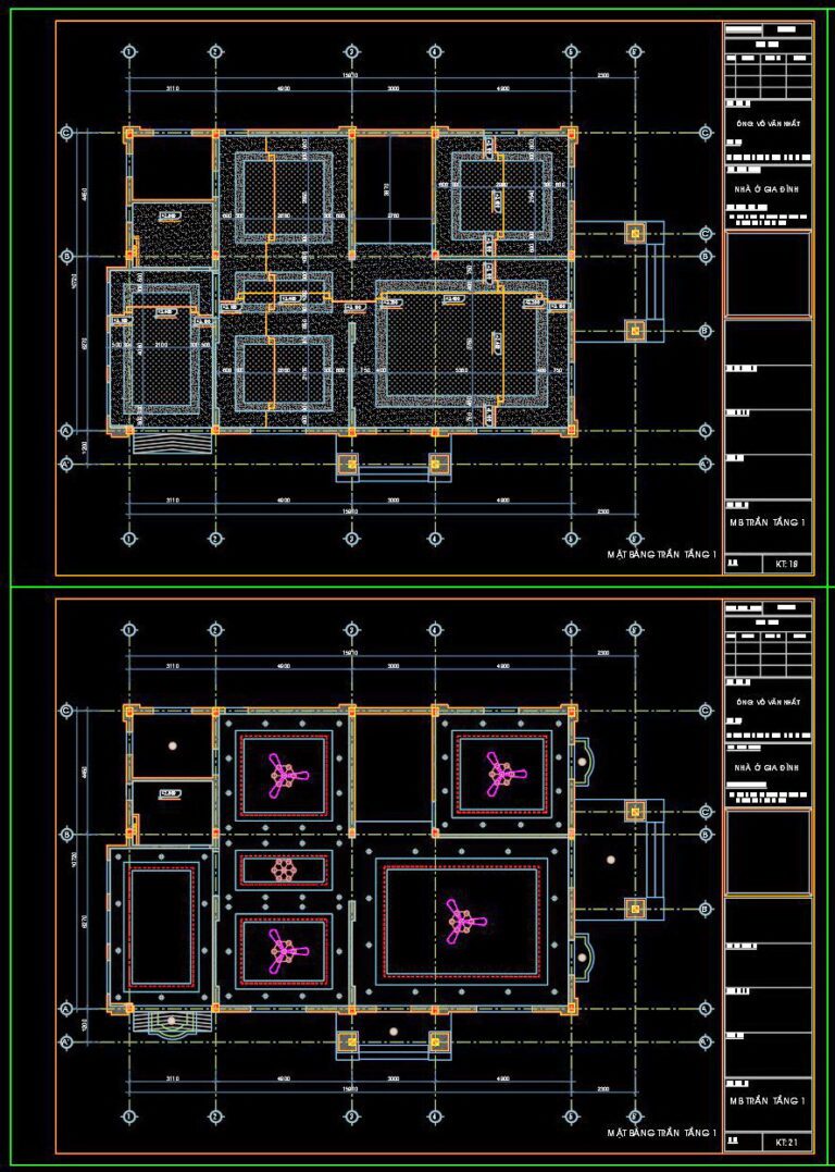 176. Free download of detailed CAD drawings of ceiling plans and ...