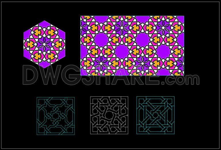 206. Download free CAD drawings of Islamic Geometric Patterns