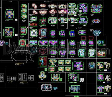 248. Free Download of CAD Drawings for Sample Apartment Floor Plans