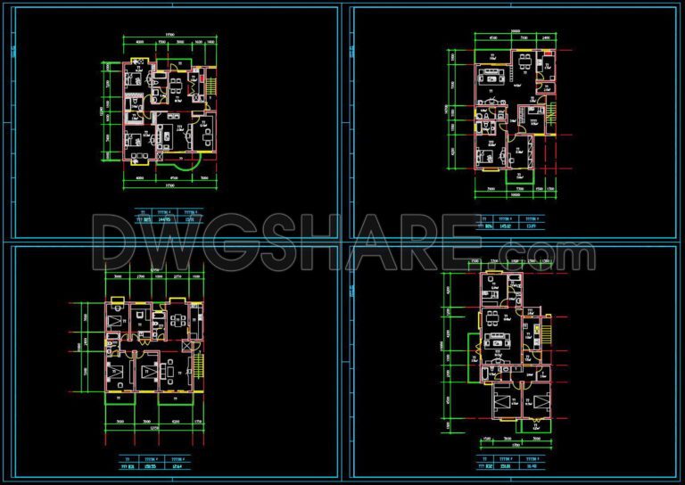 251. Free Download of CAD Drawings for Sample Apartment Floor Plans