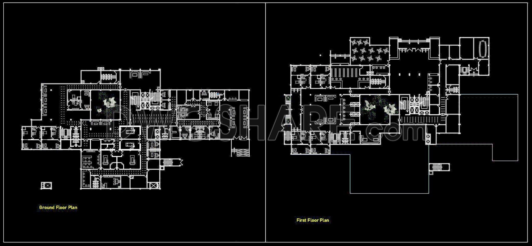 28. Free Download of Public Hospital CAD Drawings