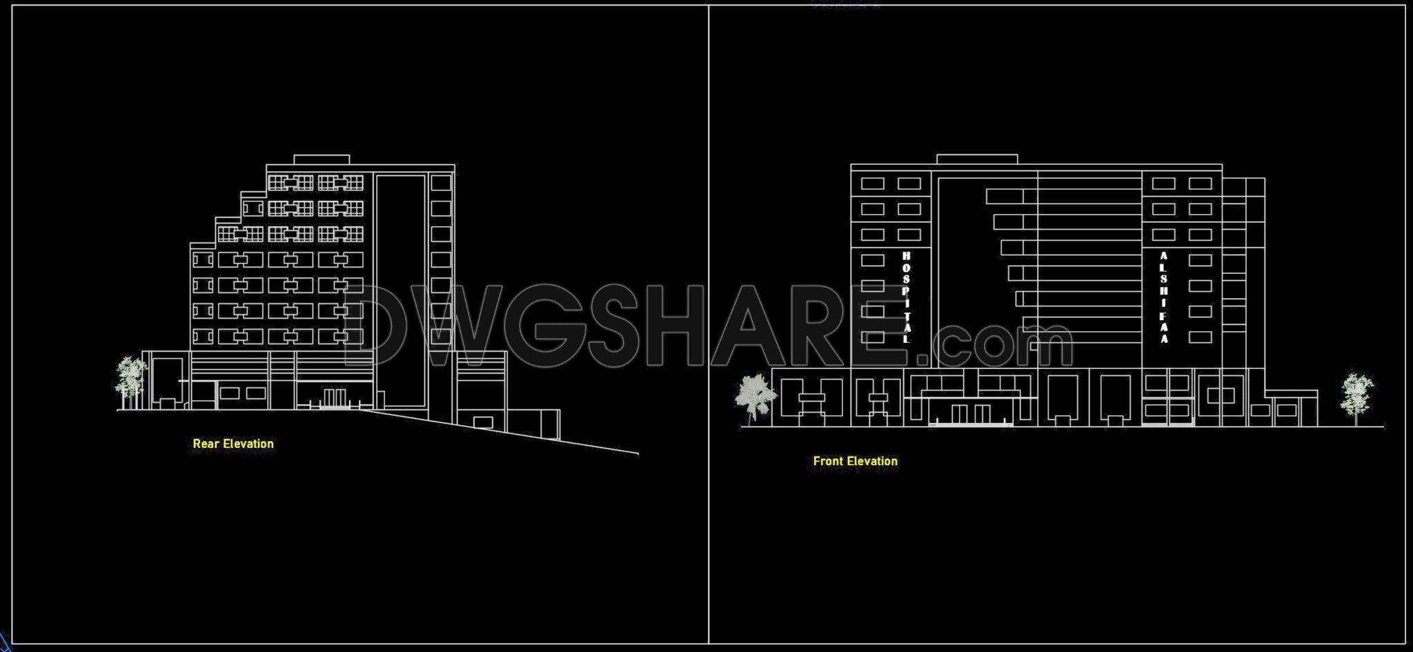 28. Free Download of Public Hospital CAD Drawings